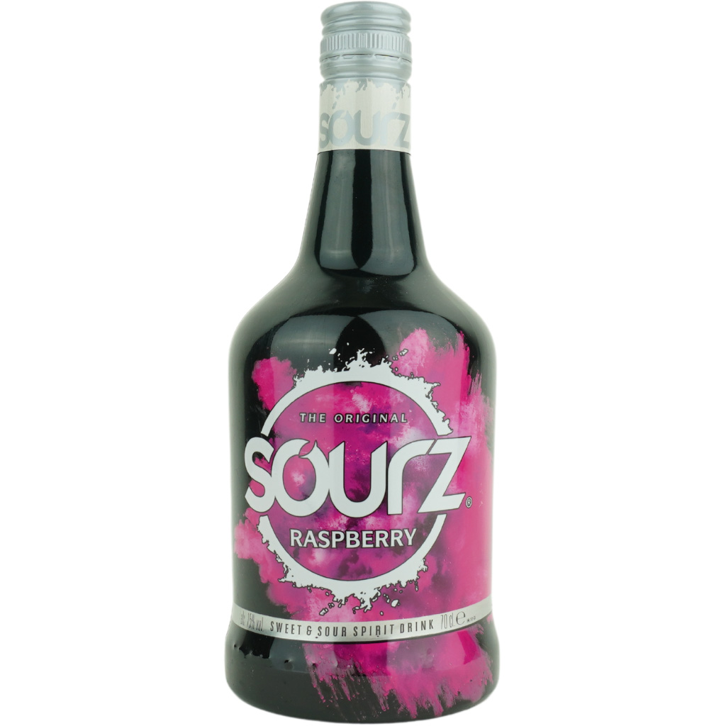Sourz Raspberry – Sweet and Tangy Fruit Explosion - Library Of Spirits