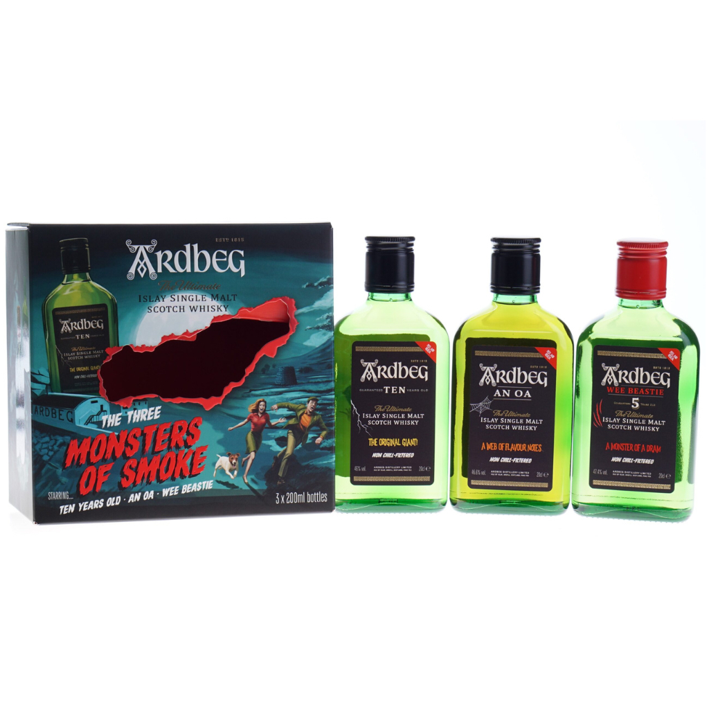 Ardbeg Monsters of Smoke 3x20cl - Library Of Spirits